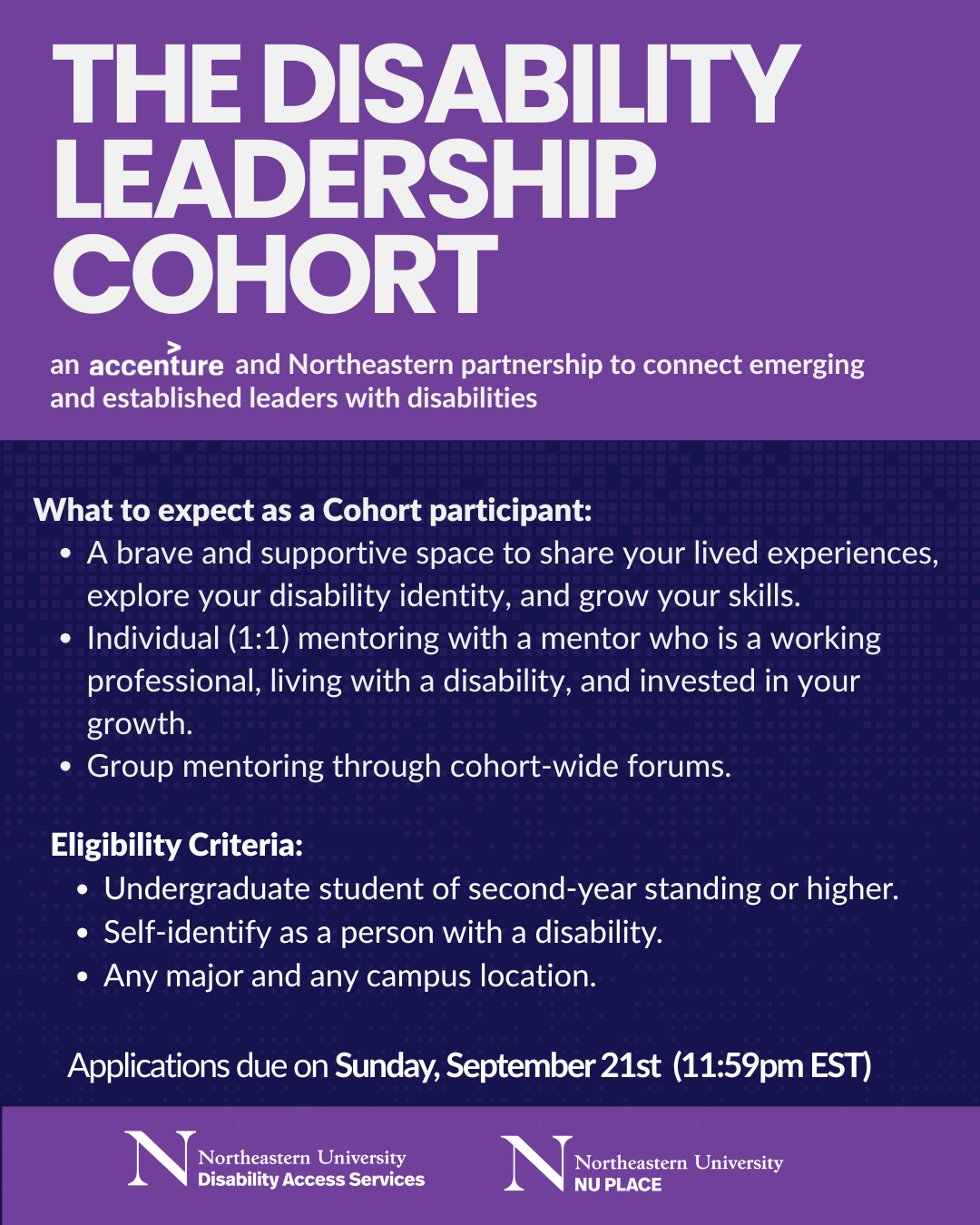 Accenture + NU Place: Disability Leadership Cohort - NU Place